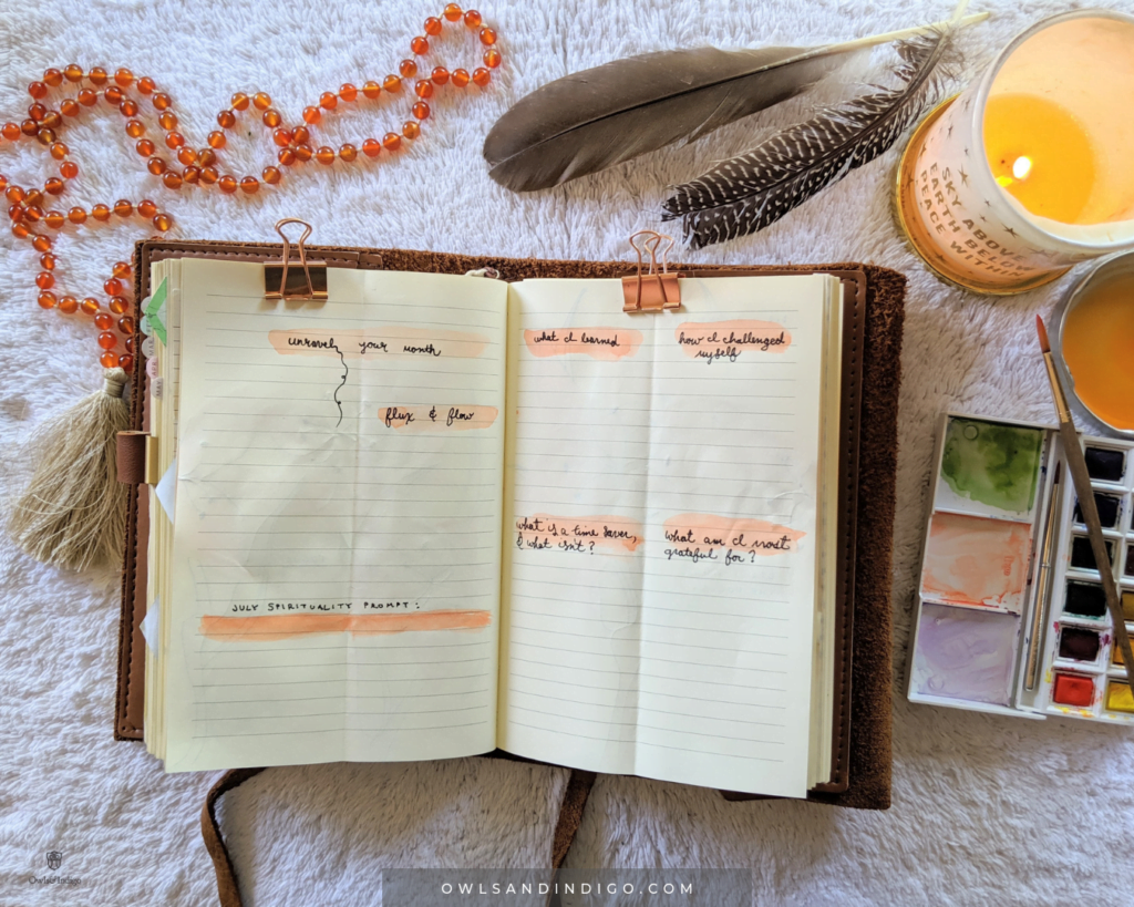 July Lunar Bullet Journal – Spiritual BUJO Plan With Me - Owls&Indigo
