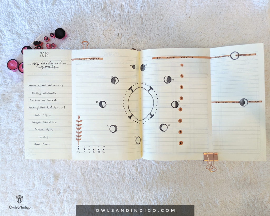 August Wheat Themed Lunar Bullet Journal – Spiritual BUJO Plan With Me ...