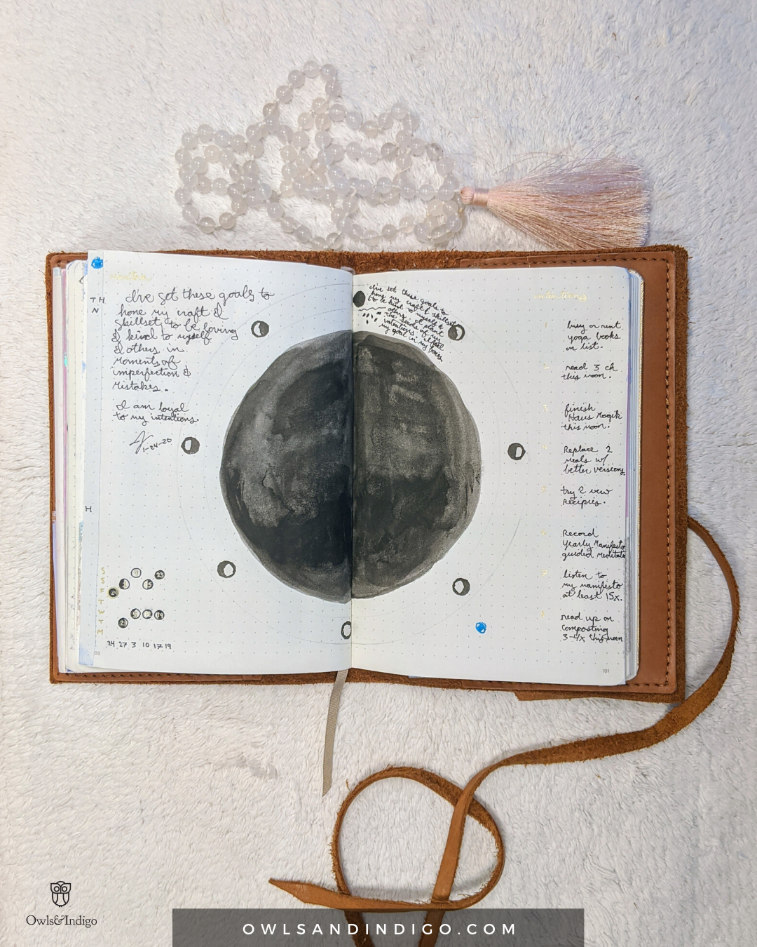 1st New Moon Monthly Goal Setting | Goal Setting via the Moon – Owls&Indigo