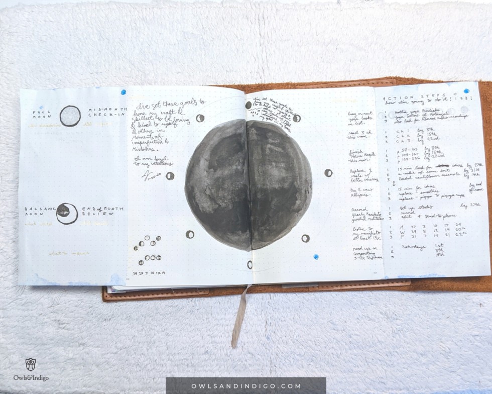 1st New Moon Monthly Goal Setting | Goal Setting via the Moon – Owls&Indigo