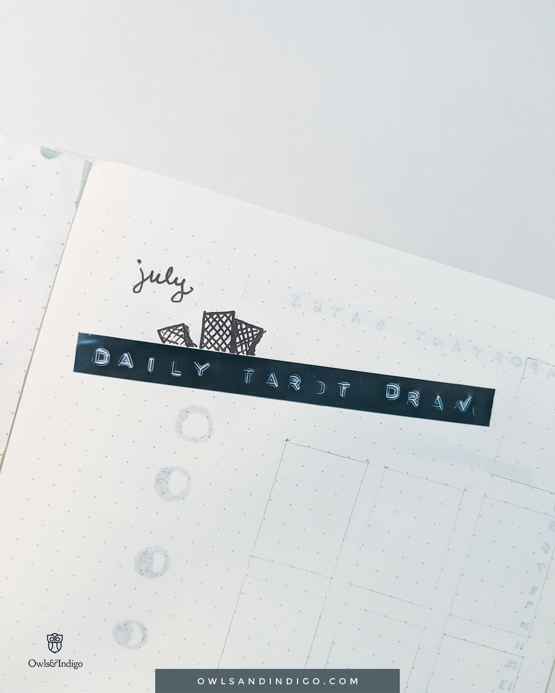 July Hydrangea Plan With Me | Moon Themed BUJO Layouts & Spreads – Owls ...